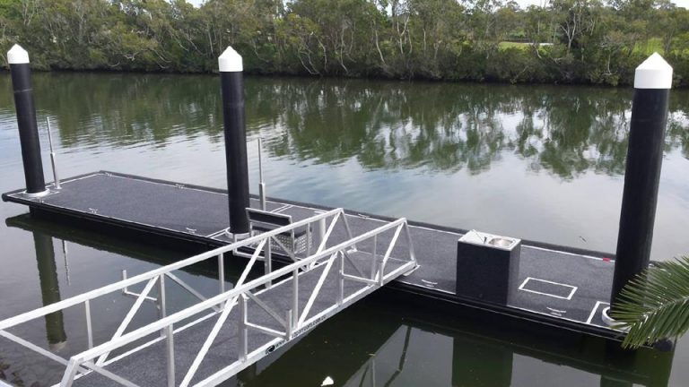Piled Pontoons - Aqua Pontoons
